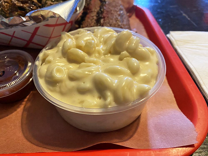 Mac and cheese so creamy and rich it should come with its own warning label: "May cause involuntary food moans in public places."