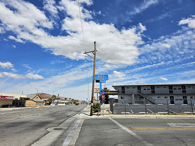 Blue skies and wide-open streets define Barstow's landscape, where traffic jams are something you hear about on the news happening in faraway cities.