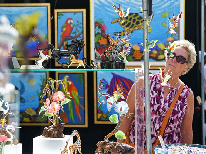 Art festivals transform Mount Dora into an open-air gallery where colorful creations compete for attention and wall space in visitors' homes.
