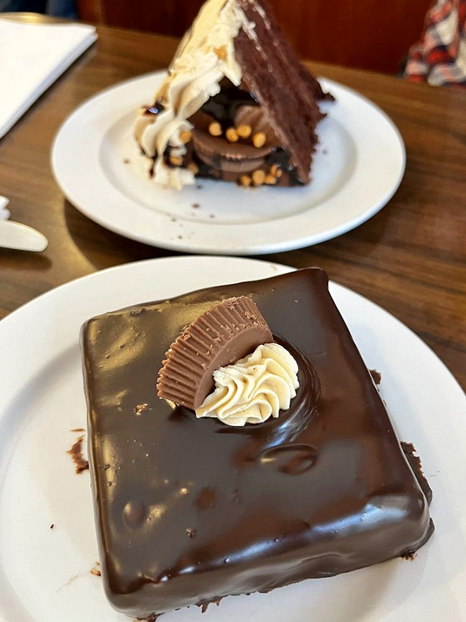 Chocolate and peanut butter having their best-ever reunion party. It's like The Godfather of desserts&mdash;impossible to refuse.