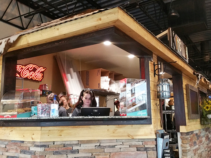 The command center where chicken fried magic happens. Behind that counter, culinary traditions are preserved one hand-breaded masterpiece at a time.