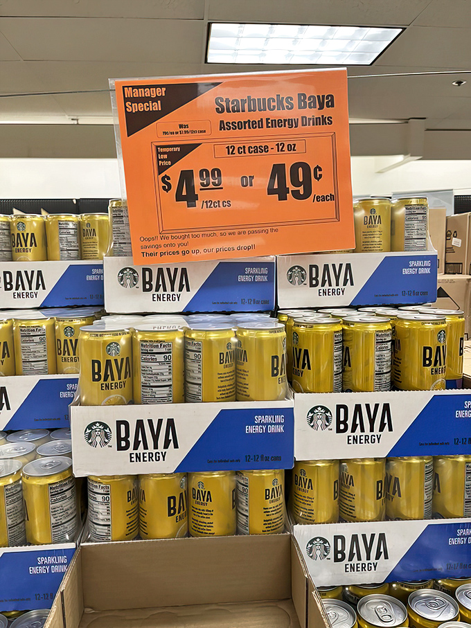 Starbucks Baya energy drinks at jaw-dropping prices. When coffee giants overstock, bargain hunters reap the caffeinated rewards.