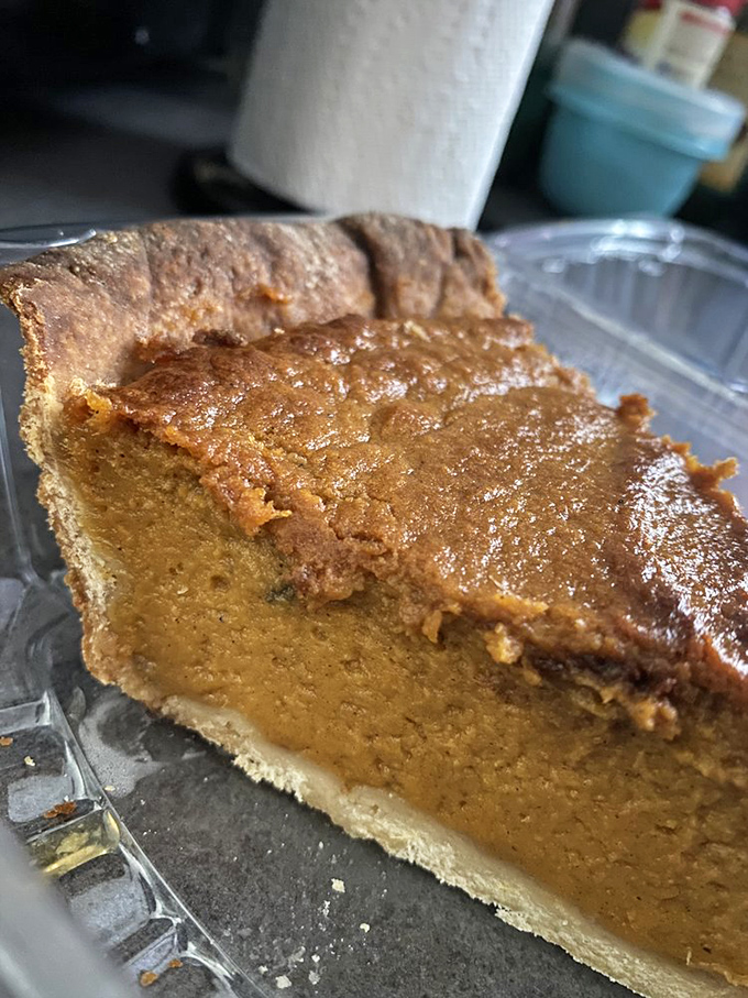 Sweet potato pie with a filling so silky and a crust so flaky, it makes you wonder why people bother with pumpkin at all.