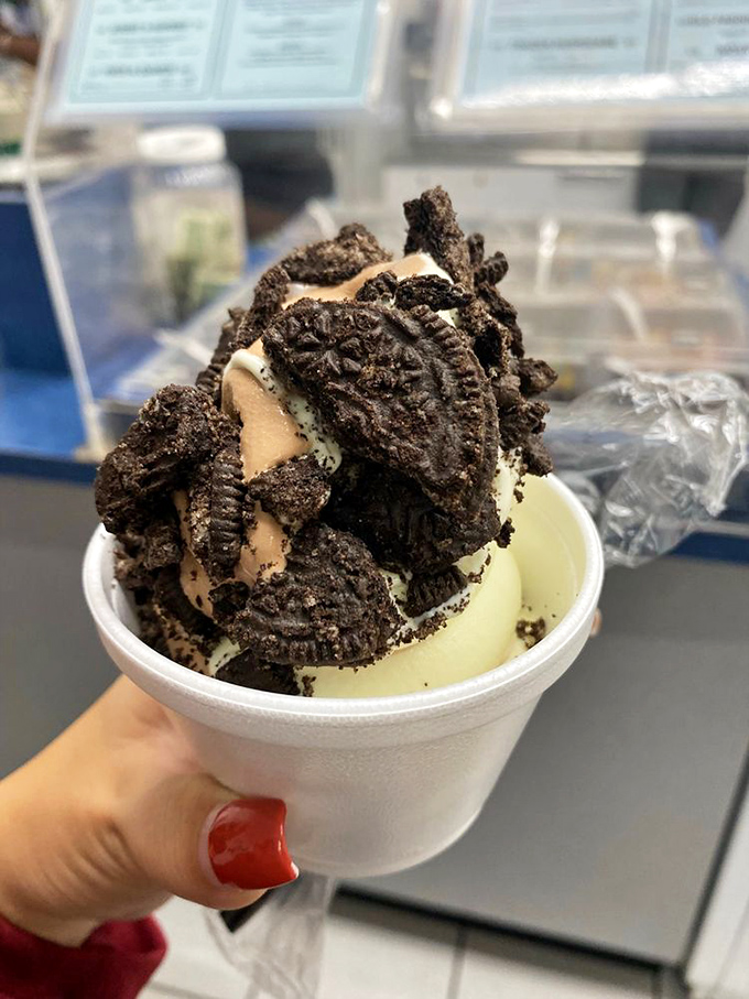 Cookies and cream that makes you question why you ever waste calories on lesser desserts. This isn't indulgence; it's an investment in happiness.