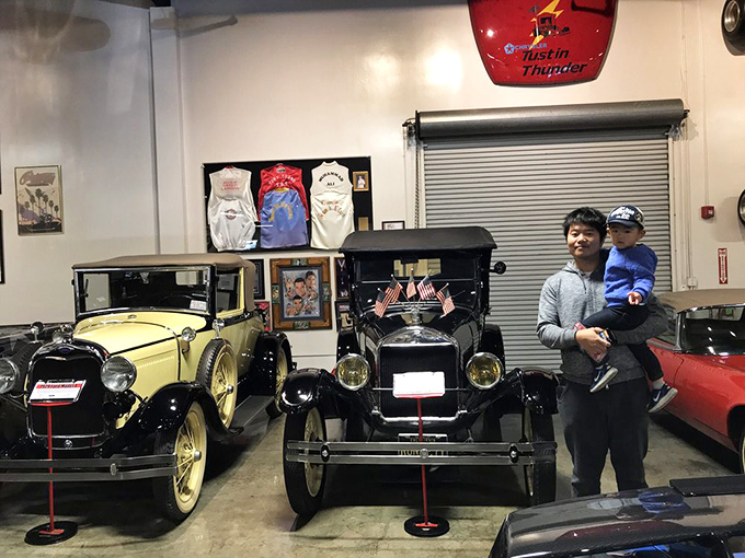 Family day at the museum spans generations of both cars and visitors. Nothing brings parents and kids together like vintage automobiles.