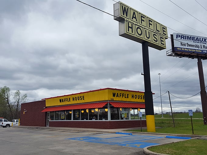 Even chain restaurants like Waffle House embrace local affordability – where "scattered, smothered, and covered" won't leave your wallet feeling the same.