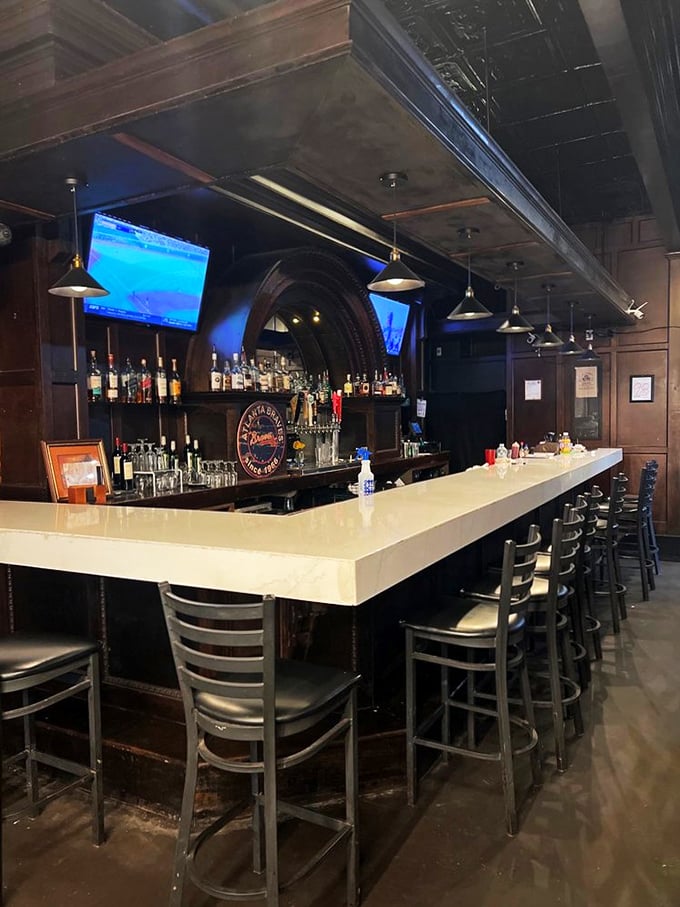 A bar that beckons with the promise of stories shared and friendships formed. The kind of place where strangers become regulars and regulars become family.