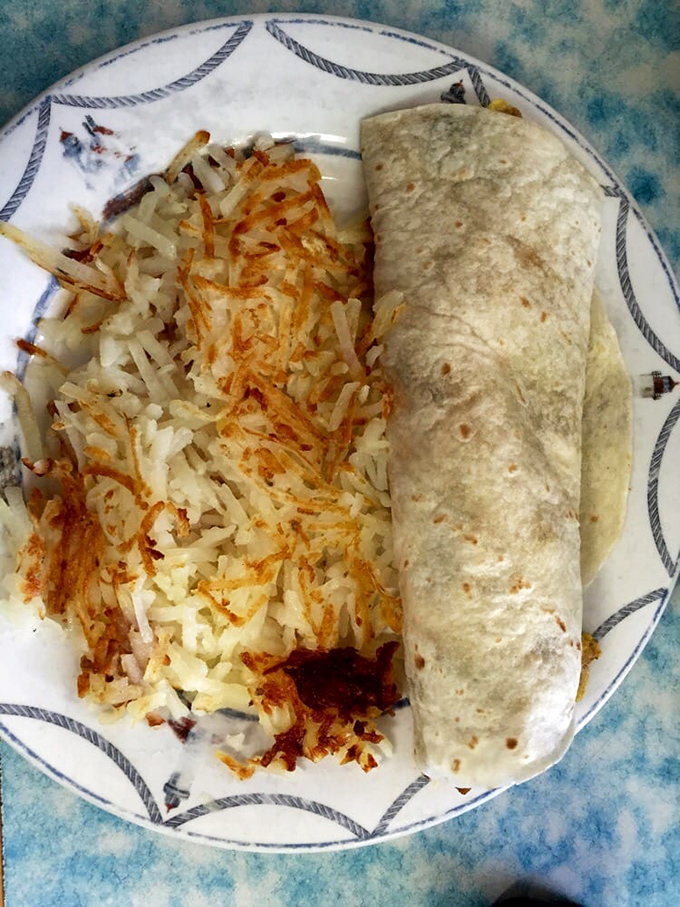 The breakfast burrito: for when you want all your morning favorites wrapped up like a present. And yes, those hash browns still steal the show.