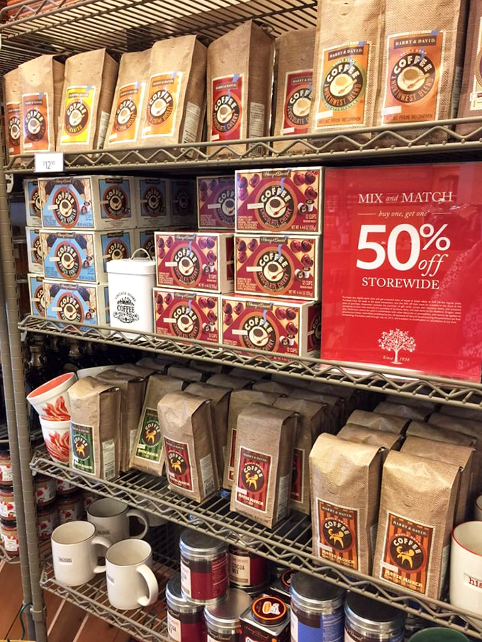 Coffee heaven with packages promising morning salvation at half the price&mdash;the fuel that powers second rounds of shopping.