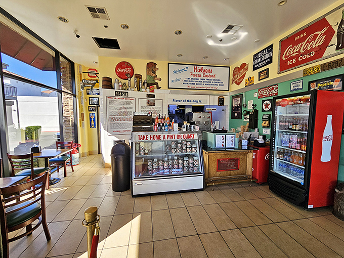 Dessert command central! This counter is where dreams come true, one scoop at a time. Willy Wonka, eat your heart out!