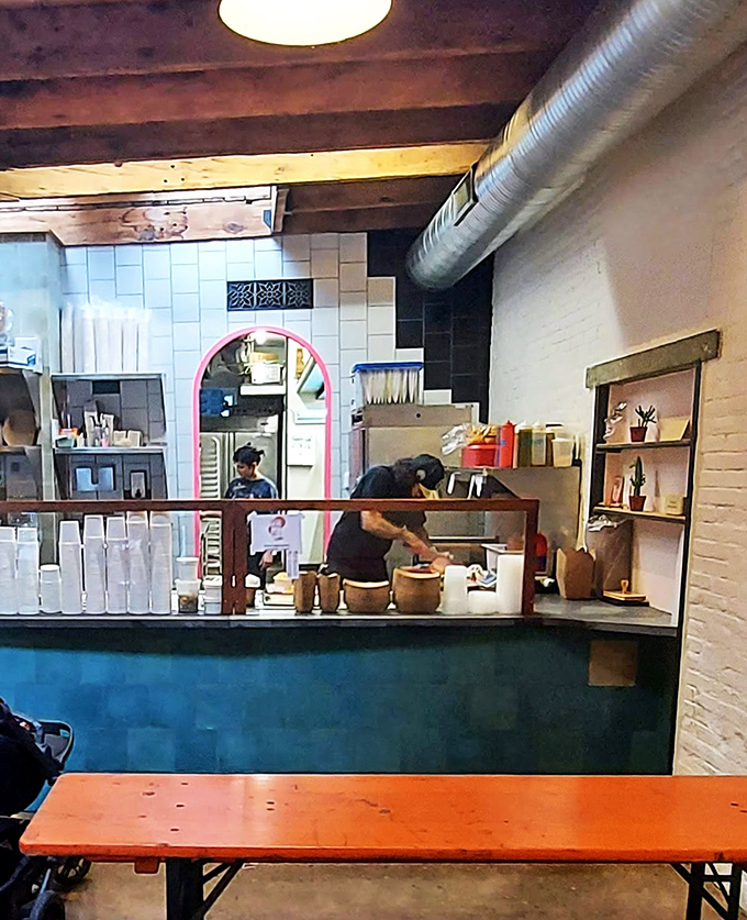 The kale salad offers a brief moment of virtue before diving back into meat paradise. Even vegetables deserve their smoky moment of glory. 