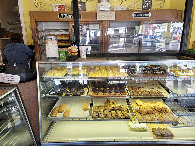 Decisions, decisions! The display case at Nord's presents a delicious dilemma that has stumped even the most decisive customers since 2002.