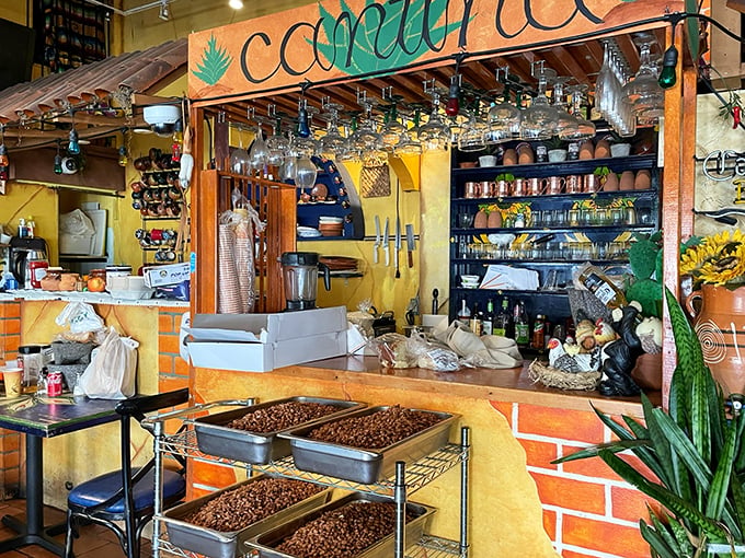 Behind this counter, magic happens daily. Those beans aren't just simmering&mdash;they're transforming into something that will make you question all other beans.
