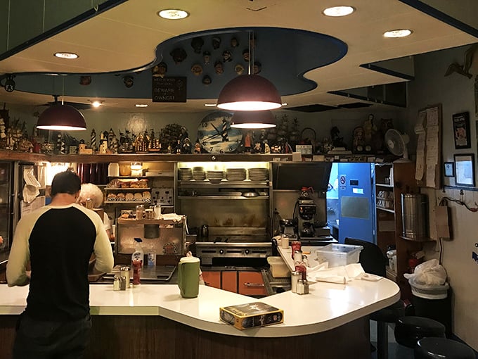 The heart of any great diner is its counter, where cooks orchestrate the sizzle and servers keep the coffee flowing.