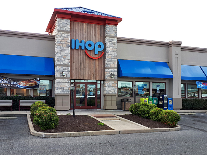 IHOP: The strategic refueling station where shopping warriors replenish their energy before diving back into the retail fray. Pancakes as performance fuel.