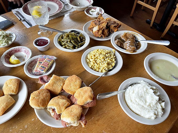 The family-style spread that answers the eternal question: "Why choose one side when you can have them all?"