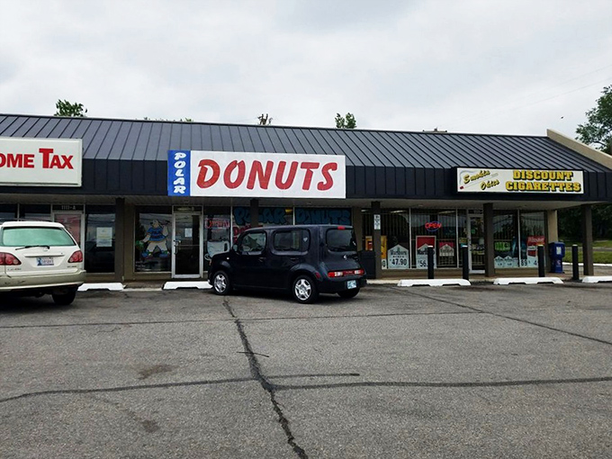 The pilgrimage parking lot where donut dreams begin. No valet needed when the reward is this sweet.