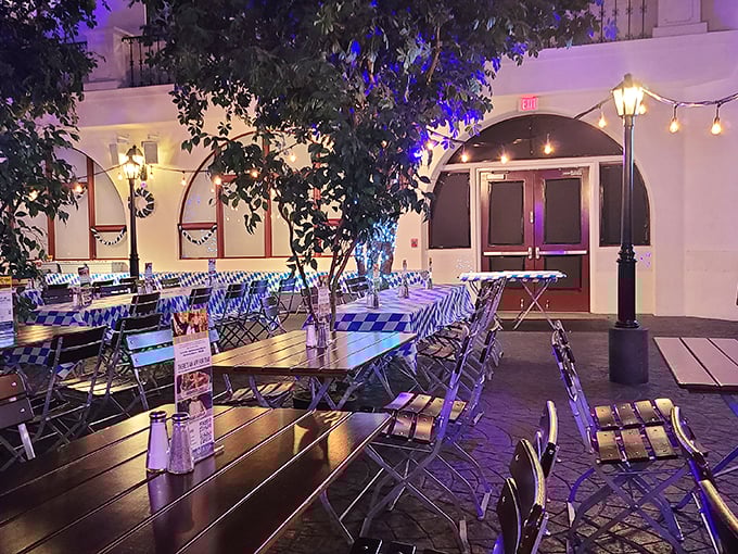 The outdoor patio where desert heat meets Bavarian cool&mdash;a cultural climate change we can all get behind.