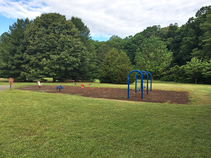 The world's most peaceful playground, where kids can burn energy while parents soak up vitamin Nature.