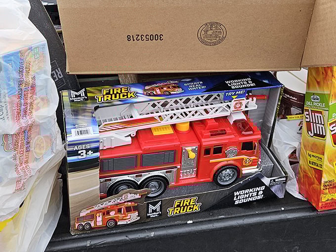 Every kid's dream (and some adults' too)! This fire truck with working lights and sounds is the kind of find that makes you call your nephew immediately.