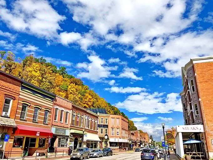 McGregor's historic downtown nestles between Mississippi River and towering bluffs. Nature's grandeur at Social Security-friendly prices!