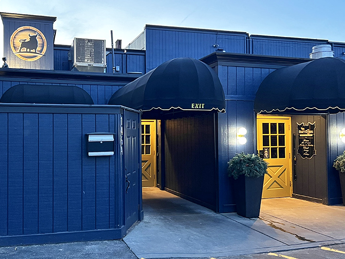 That classic awning over Beef-N-Barrel's entrance has welcomed generations seeking the perfect balance of quality and value.