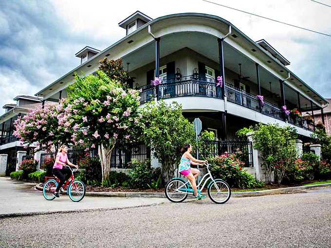 Where cyclists enjoy streets lined with historic buildings. The perfect blend of active living and relaxed Southern pace!