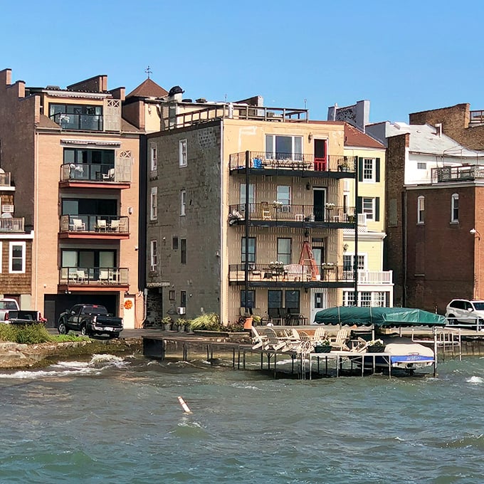 Waterfront living in Skaneateles doesn't have to drain your savings. Those balconies overlook both the lake and sensible retirement budgets!