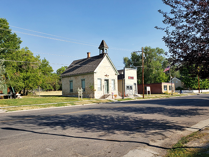 The Corner Station serves this tiny historic town where every building whispers tales of frontier life. 