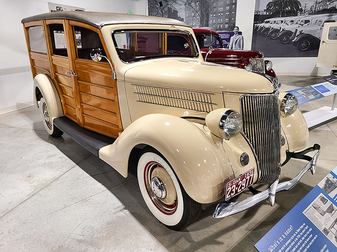 The elegant "Woodie" station wagon &ndash; half furniture showroom, half automobile &ndash; represents an era when craftsmanship meant something.