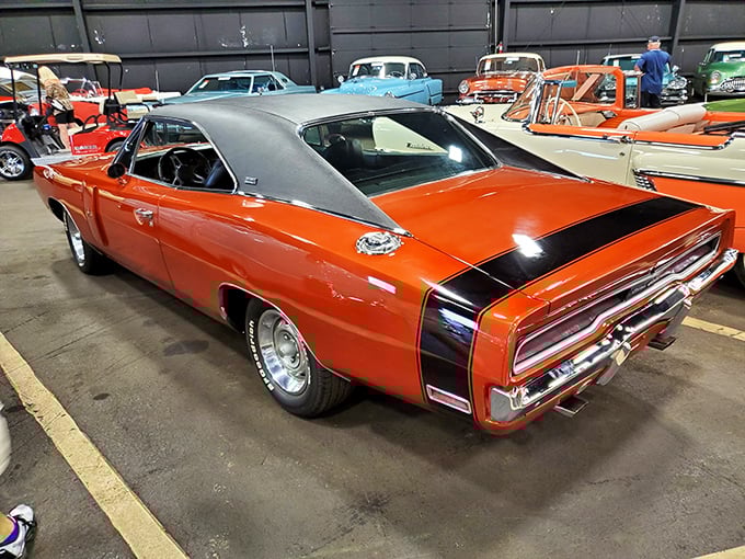That orange Charger could outrun the law in all 82 Mississippi counties without breaking a sweat.