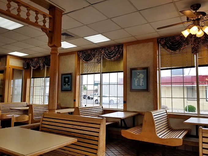 These booths have witnessed first dates, family celebrations, and countless "I'm too full but can't stop eating" moments since Jimmy Carter was picking out cardigan sweaters.