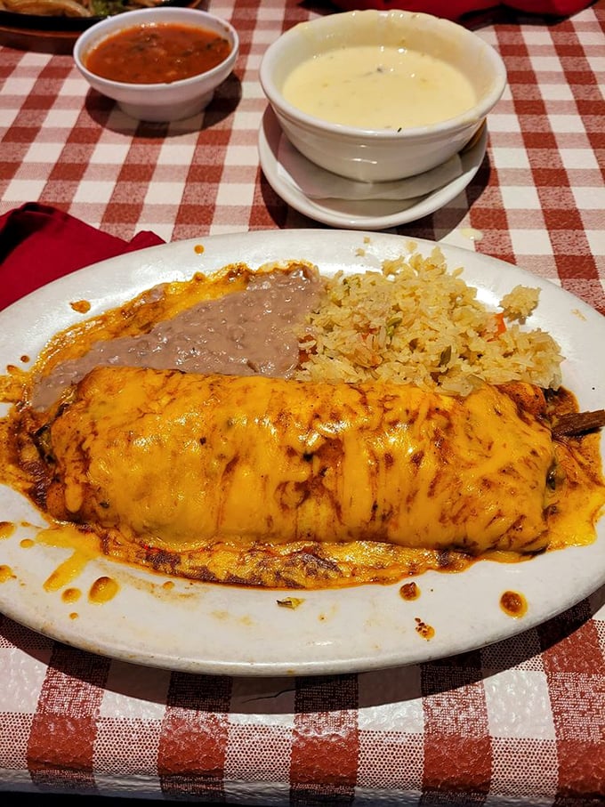 This burrito isn't just a meal, it's a commitment&mdash;one you'll gladly make again and again. The cheese pull alone deserves its own fan club.