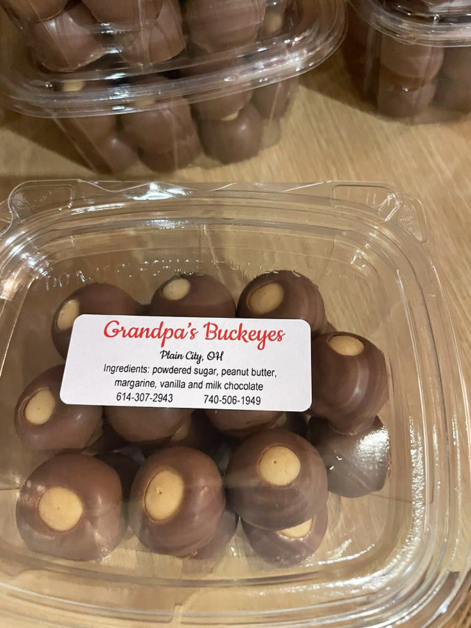 Grandpa's Buckeyes bring Ohio's favorite candy to life&mdash;chocolate and peanut butter conspiring to create the state's most delicious open secret.