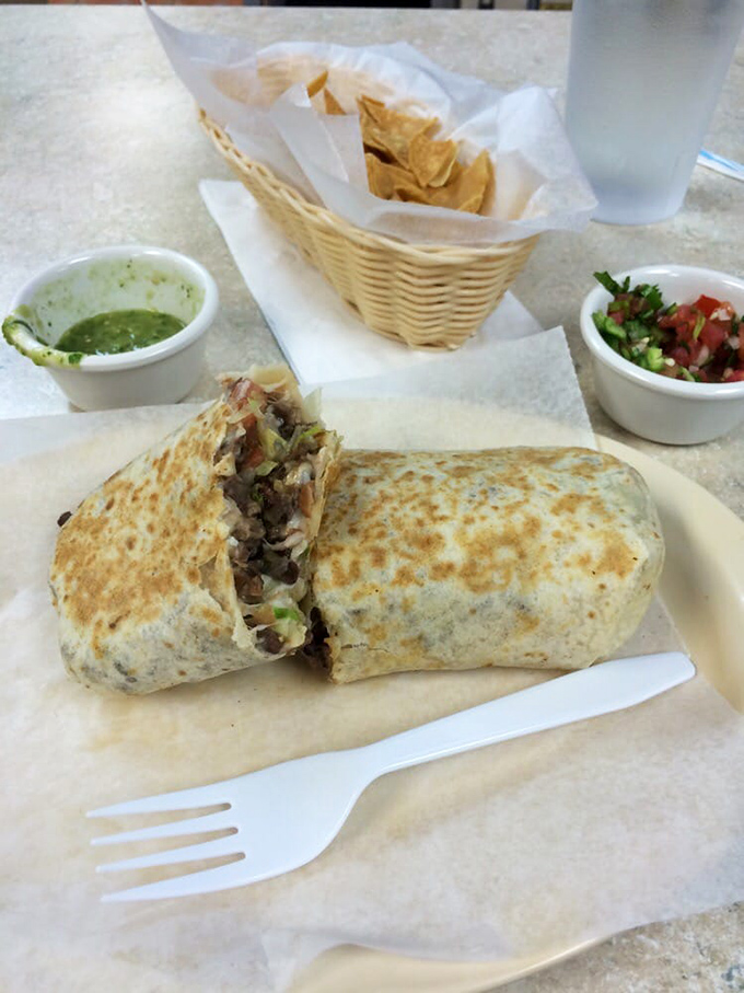 This burrito isn't just a meal, it's an edible architecture project&mdash;layers of flavor wrapped in a perfectly grilled flour tortilla.