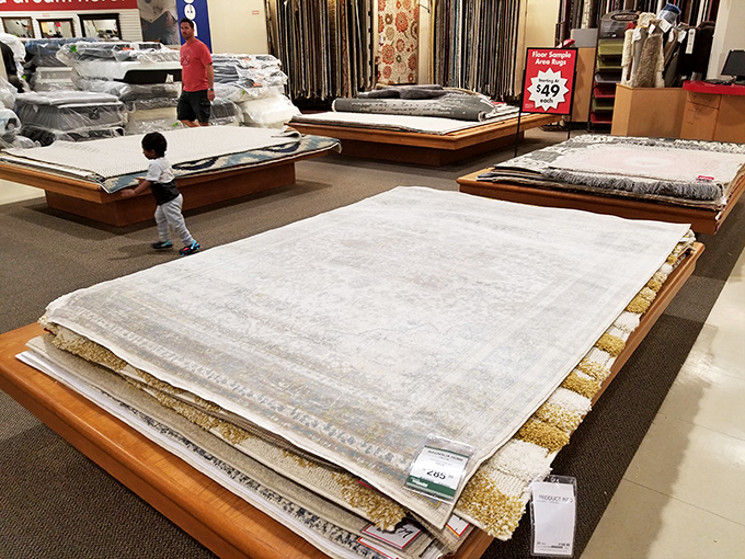 Rugs that don't just tie the room together but tell your guests you've got your life surprisingly well-organized.