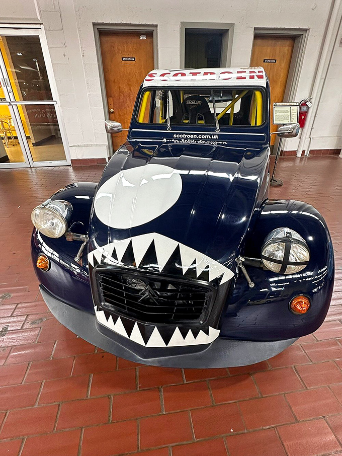 This shark-faced Citro&euml;n 2CV proves that even utilitarian French cars can have a sense of humor. Those teeth would make any parking spot open up quickly!
