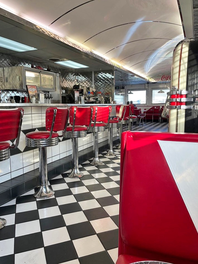 Those gleaming counter stools have witnessed countless coffee refills, first dates, and travelers finding temporary community on the Mother Road.