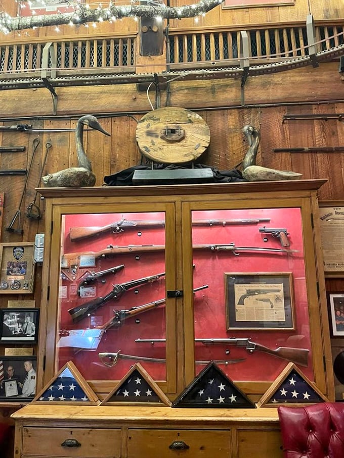Not just decorative firearms&mdash;this is a museum of Americana where your dinner comes with a side of history.