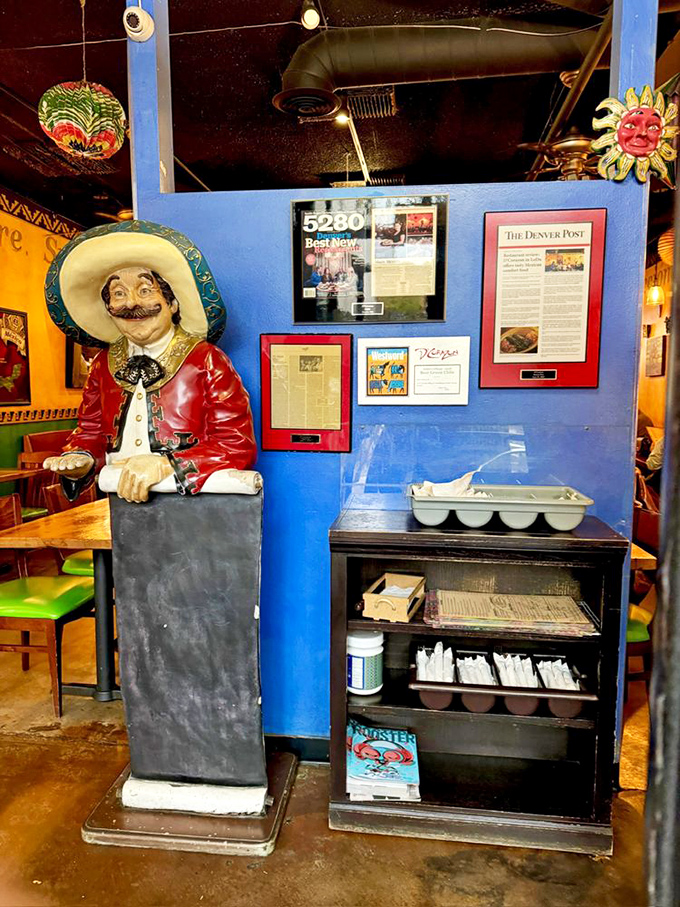 Every framed article and character statue tells a story &ndash; this isn't decoration, it's the restaurant's family photo album shared with guests.