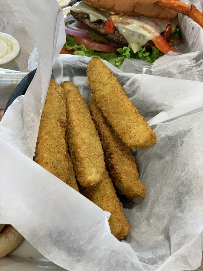 Fried pickle spears&mdash;the unexpected hero of appetizers. Crispy, tangy, and ready to convert even the most dedicated pickle skeptics.