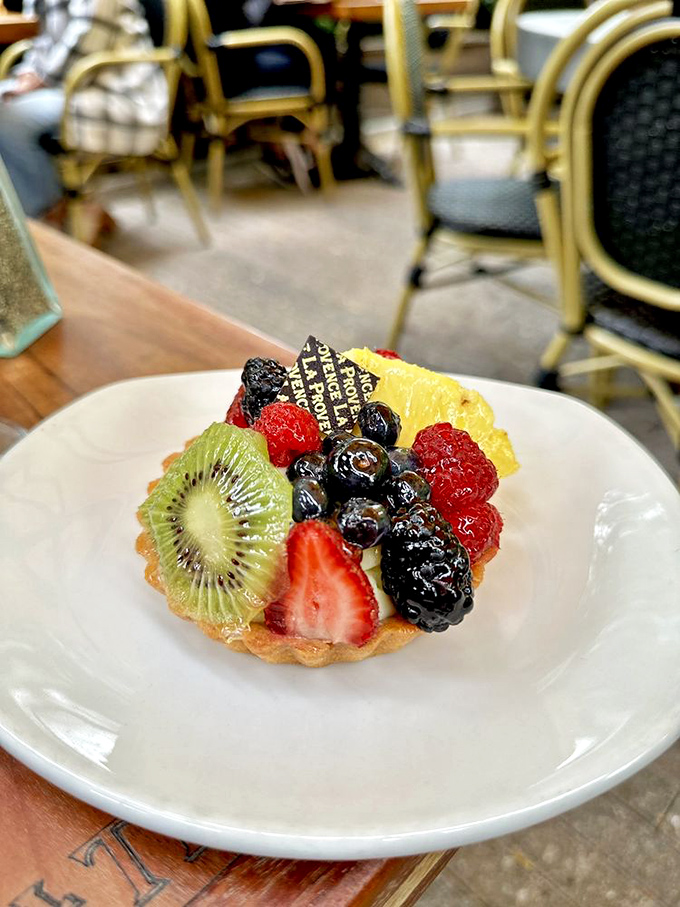 A fruit tart that looks like it should be behind glass at the Louvre, but tastes even better than it looks