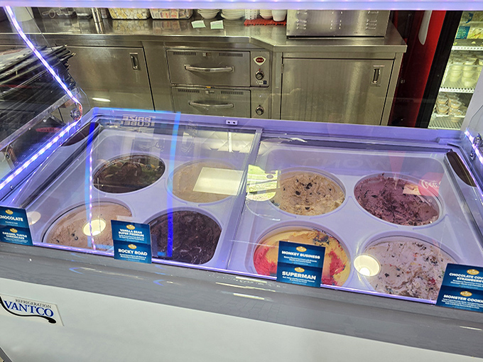 Premium ice cream selection that transforms any meal into a celebration of sweet possibilities ahead.