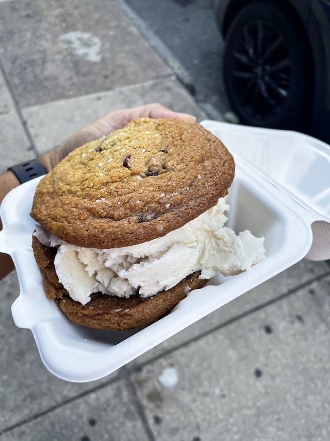 The ice cream sandwich that makes all others look like they're not even trying. Cookies with purpose, ice cream with attitude. 