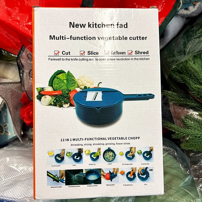 Kitchen gadget inventors must wonder where their "revolutionary" creations end up – turns out, it's in blue bins in Matthews waiting for their second chance.