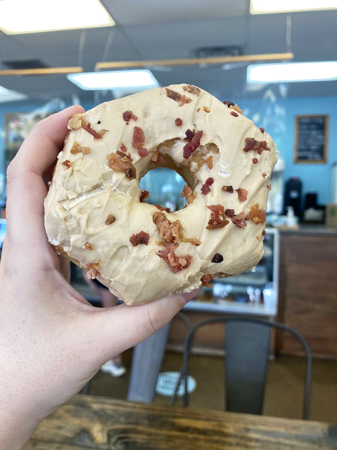 Maple meets bacon in a flavor marriage that shouldn't work but absolutely does—like peanut butter and jelly or Mick and Keith.