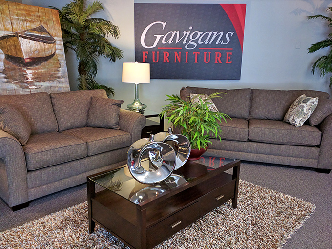 Simple, stylish, and sensible&mdash;the furniture equivalent of that friend who always has their life together. The metallic accents add just enough flair without showing off.