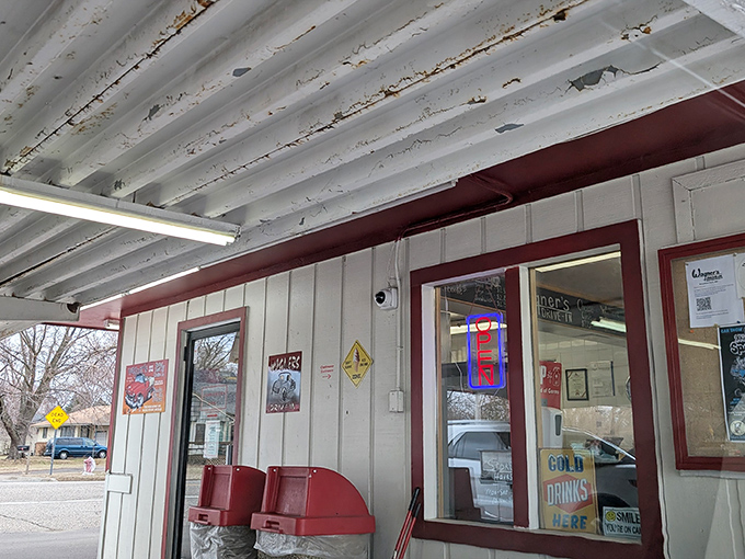 Weathered wood paneling and vintage signage tell stories of decades of happy diners&mdash;this isn't manufactured nostalgia, it's the real deal earned through years of service.