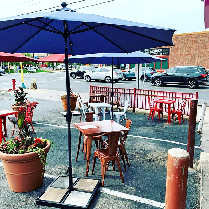 Minnesota summers are fleeting, but &Oacute;rale's patio makes every warm day count with colorful umbrellas and the promise of al fresco tacos. 