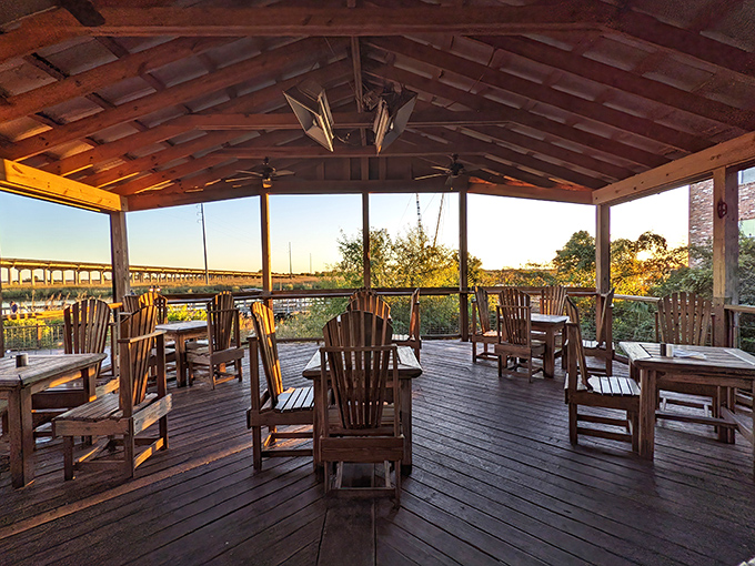 Sunset dining on the deck feels like you've stumbled into someone's carefully guarded secret spot&mdash;except everyone's invited to this party.